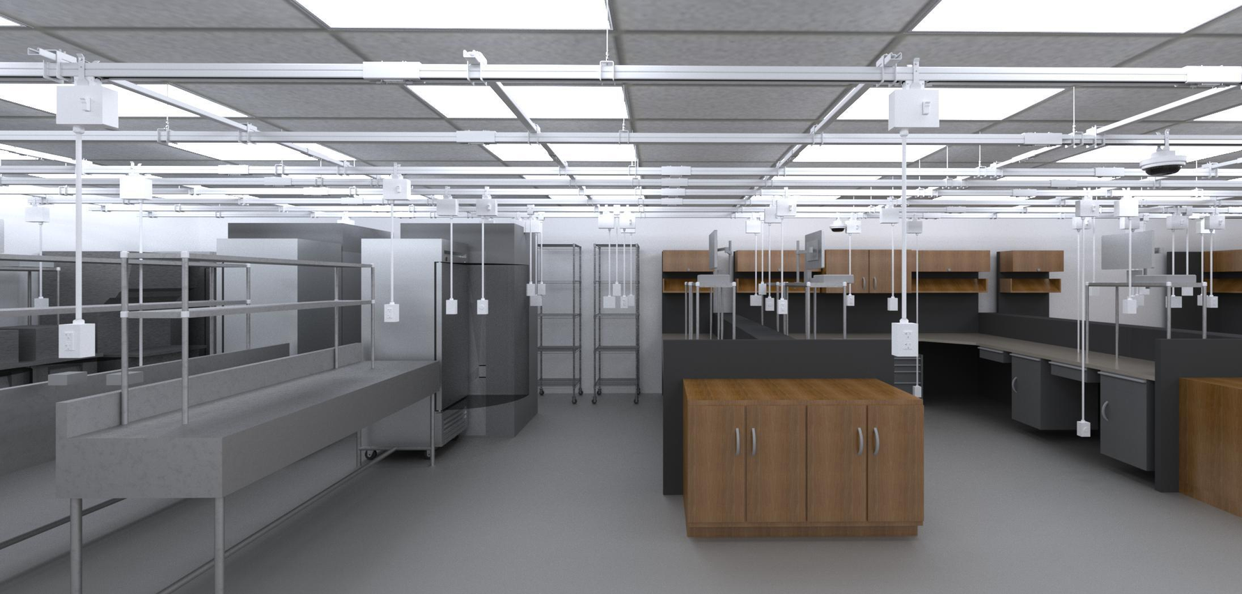 Laboratory Power Distribution | Overhead Track Busway